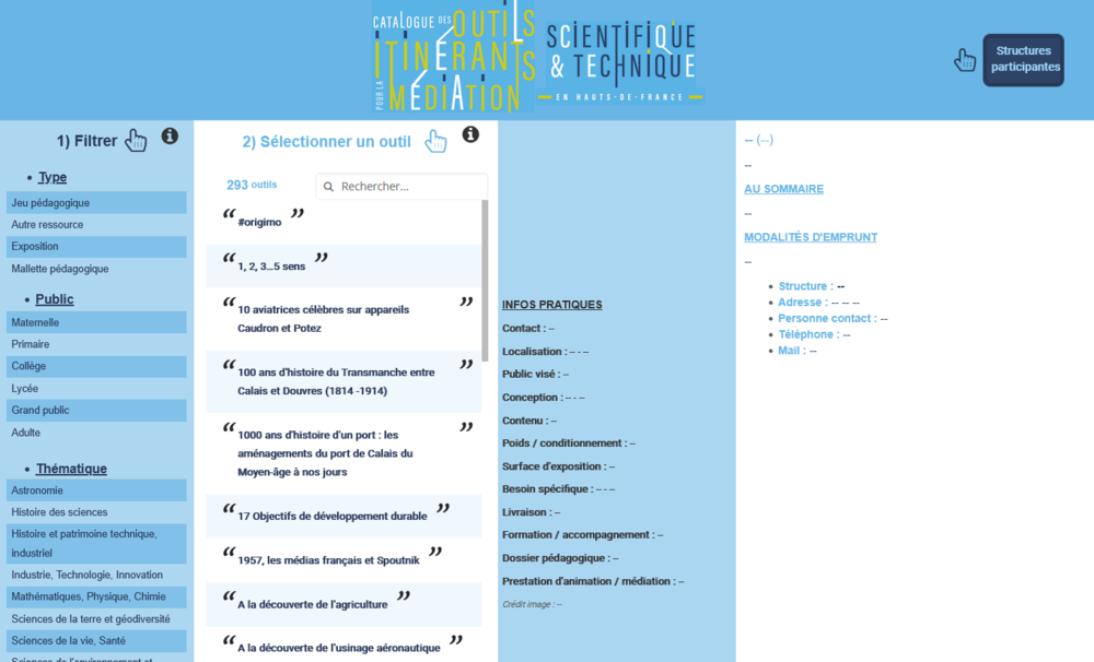 Vous cherchez des expositions en lien avec les sciences ? (Re)découvrez 300 outils dans la ...